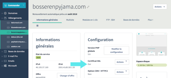 Tutoriel : Passer son site WordPress en HTTPS avec OVH • Bosser en pyjama