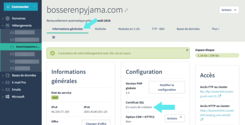 Tutoriel : Passer son site WordPress en HTTPS avec OVH • Bosser en pyjama